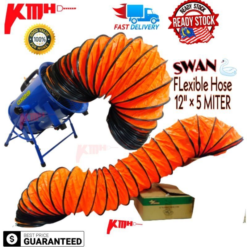 COMFORT/SWAN/BENMA 12'' PORTABLE VENTILATION FAN SHT - 30A C/W 5M ...