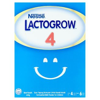 Nestlé Lactogrow 4 Formulated Milk Powder for Children 4-6 Years 650g ...