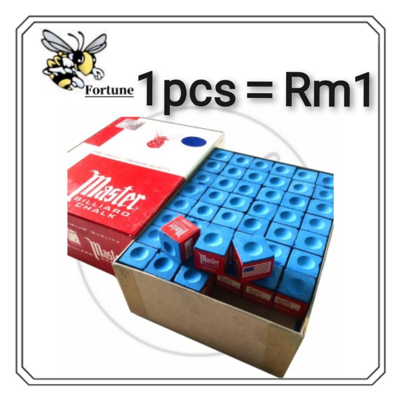 1 PCS RM1 SNOOKER CHALK/POOL CHALK/MASTER BILLIARD ORIGINAL CHALKS ...