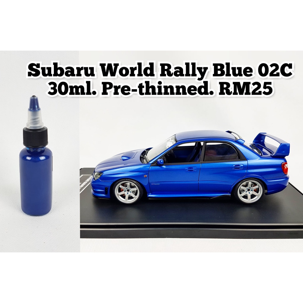 Subaru World Rally Blue 02C. For airbrush paint, hotwheels custom ...