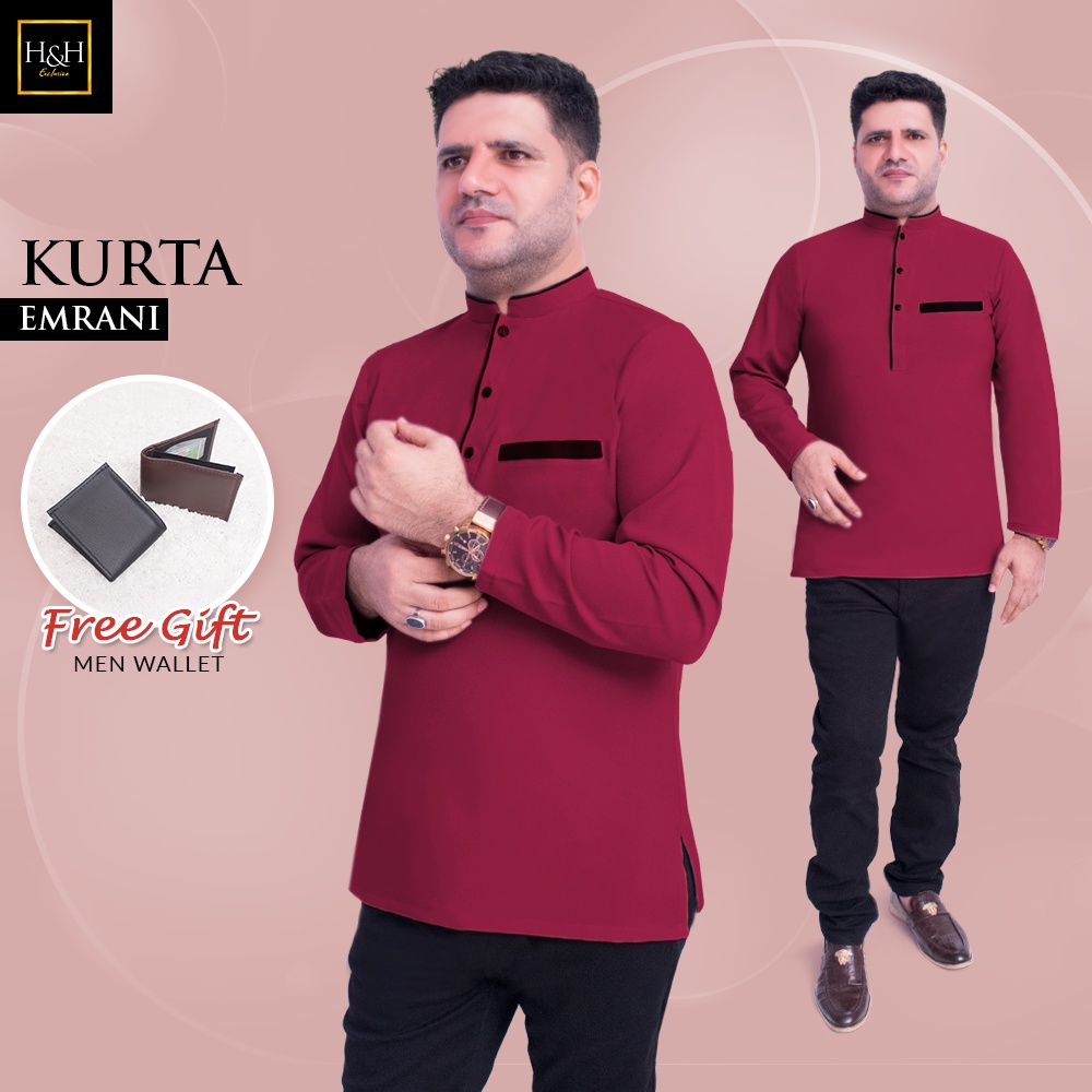 Elegant Kurta Emrani for Muslim Men V1 | Shopee Malaysia