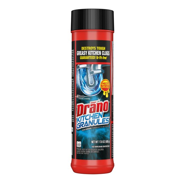 Drano Kitchen Sink Granules Clog Remover Melts Grease And Food Clogs ...