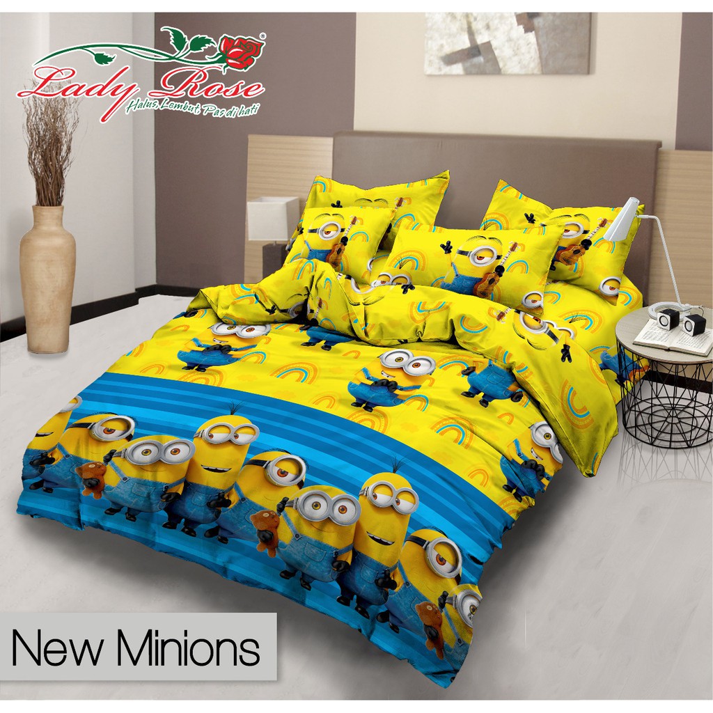 Lady Rose Bed Linen Motif New Minion 160x200 | Shopee Malaysia
