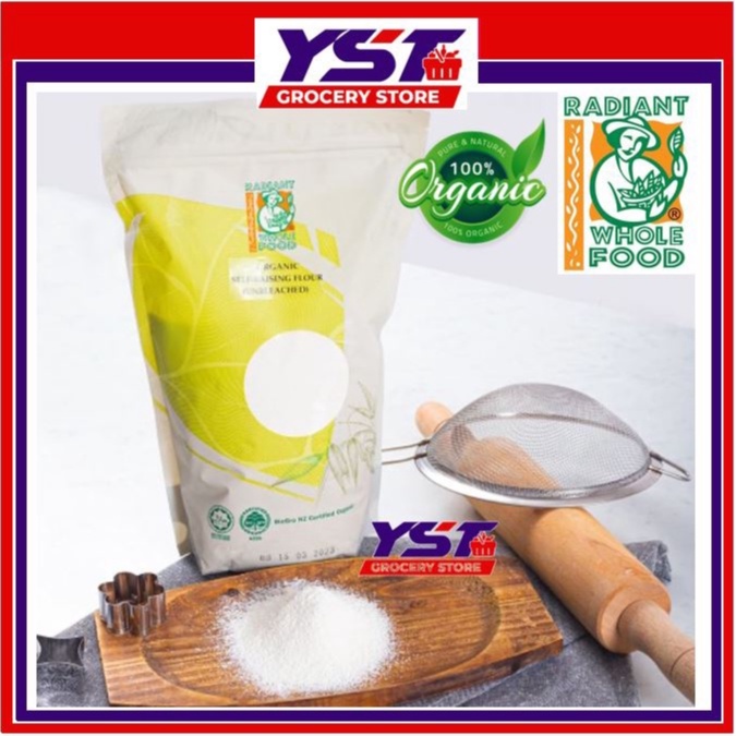 【Radiant Code】Organic Self-Rising Flour 有机自发面粉 1kg | Shopee Malaysia