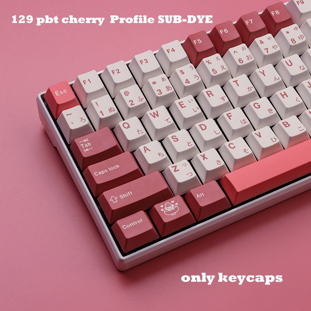Cherry Keycap Pbt 130 Keys For GMK Daifuku Cherry MX Mechanical ...