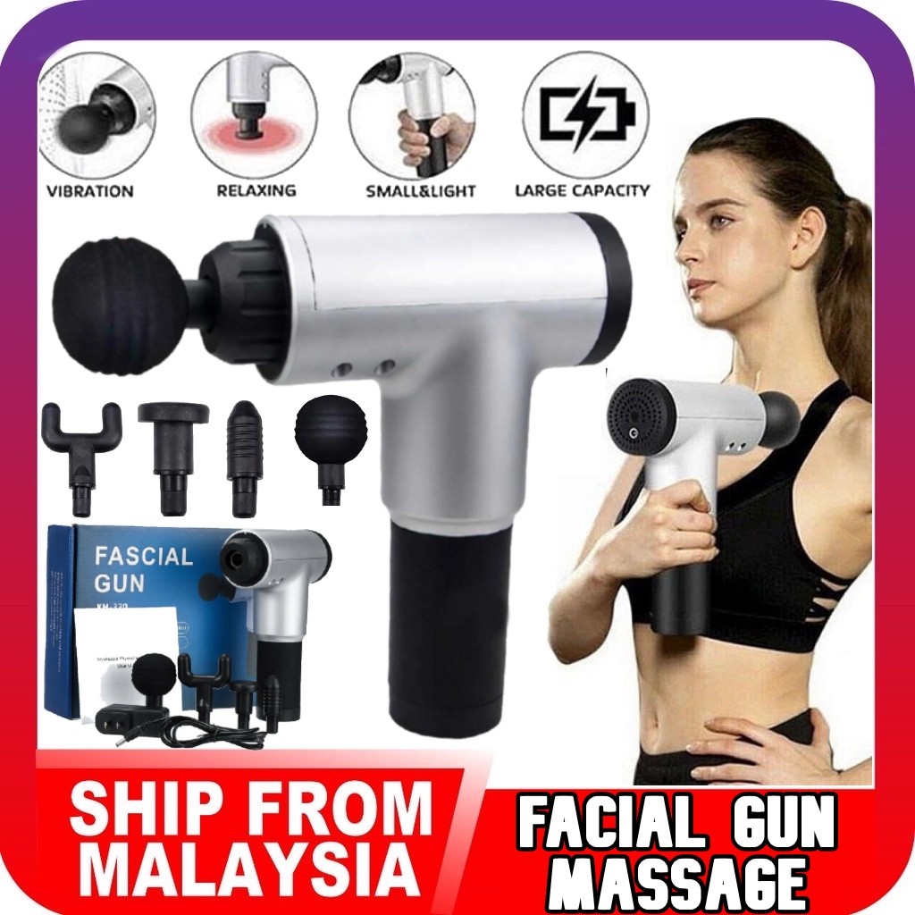 (Ship From KL) Muscle Massage Gun Muscle Massager Vibrator Gun ...