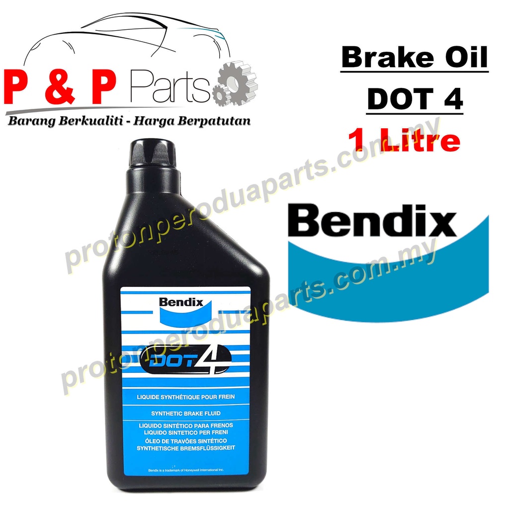 Bendix Brake Oil Dot 4 Minyak Brek Dot4 Brake Clutch Oil Fluid - 1Liter | Shopee Malaysia