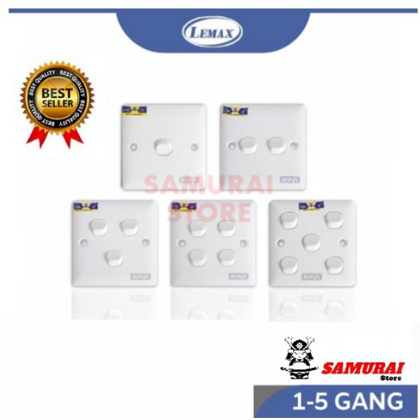 LEMAX Lighting Switch / Switch Lampu (Multiple Gang) - Sirim Approved ...