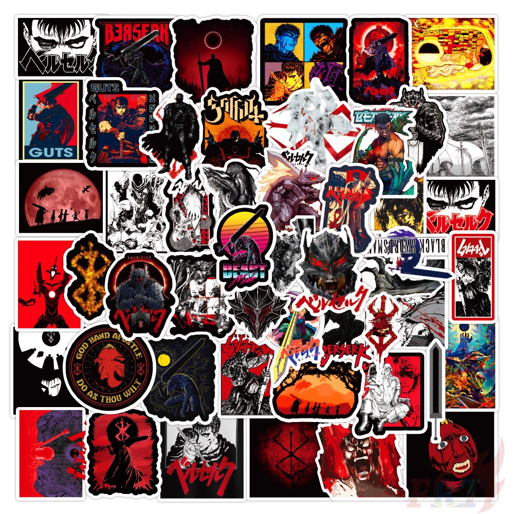 Berserk Series 02 Stickers 50Pcs/Set DIY Fashion Mixed Doodle Decals ...