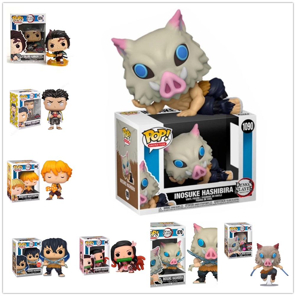 Funko Pop Denom Slayer Tanjirou Nezuko Agatsuma Zenitsu Hashibira ...