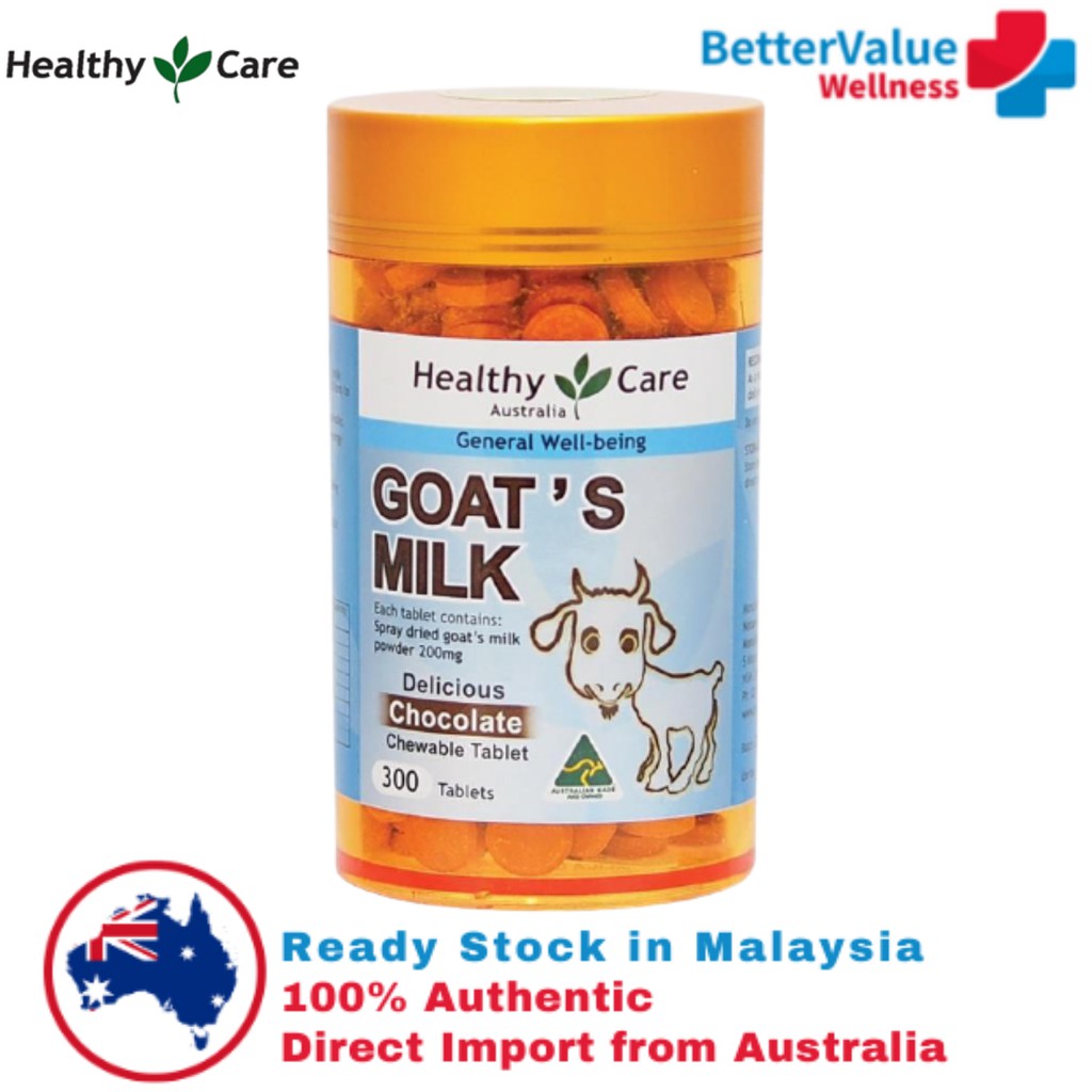 [100% AUTHENTIC] HEALTHY CARE Goat's Milk Chocolate (300 chewable ...