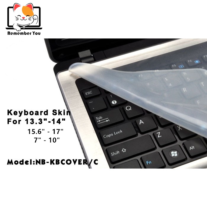 TINYTECH UNIVERSAL LAPTOP KEYBOARD SKIN PROTECTOR COVER 7" - 10" / 13.3 ...