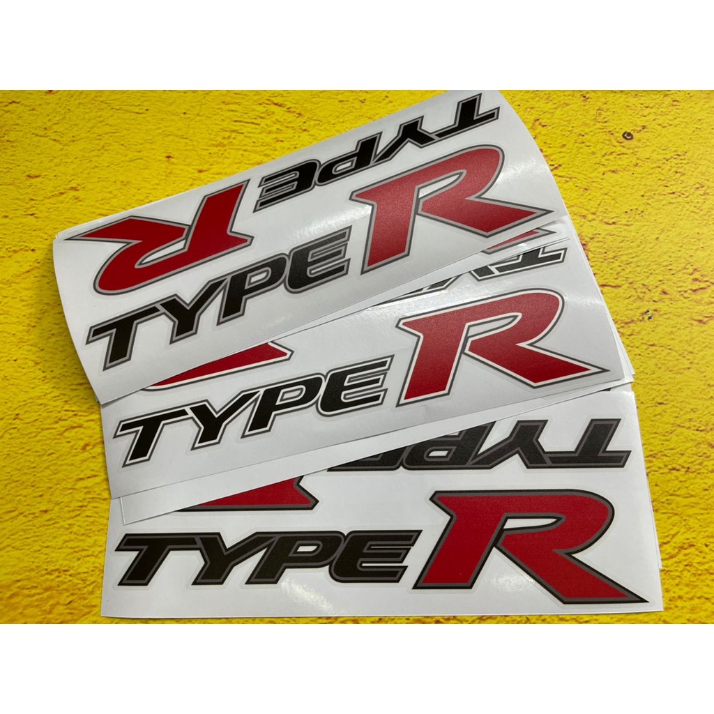 Sticker Civic FD TypeR Pintu Belakang Kiri Kanan【HIGH QUALITY】 | Shopee ...