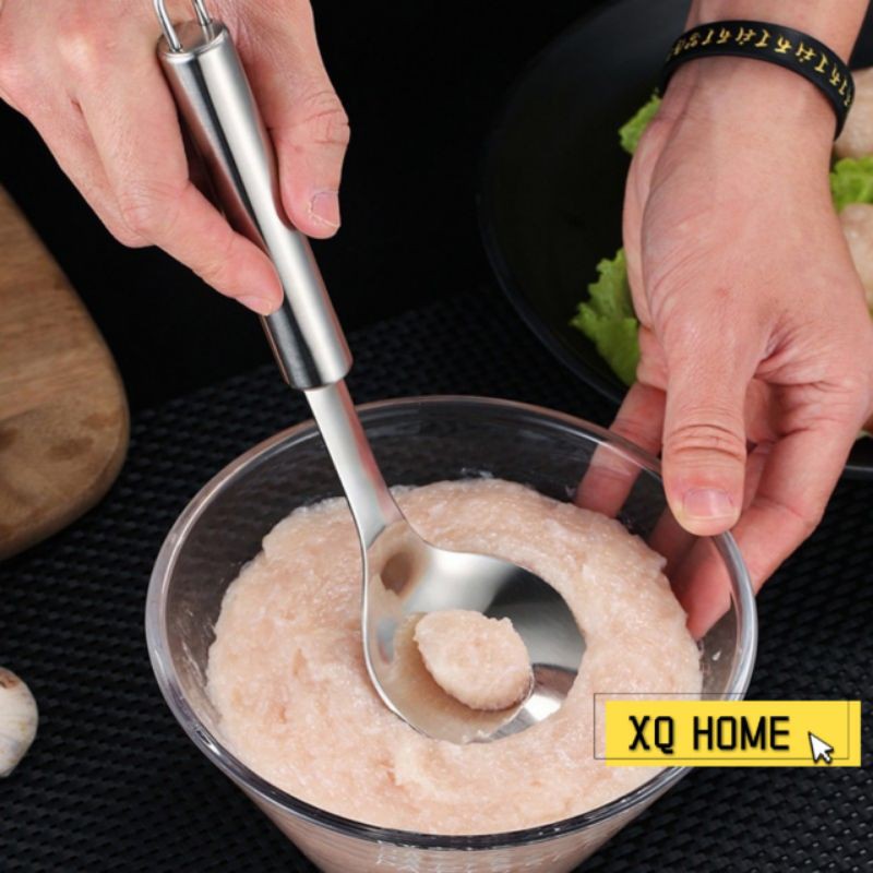 Non-Stick 304 Stainless Steel Meatball Maker Kitchen Meat Ball Spoon ...