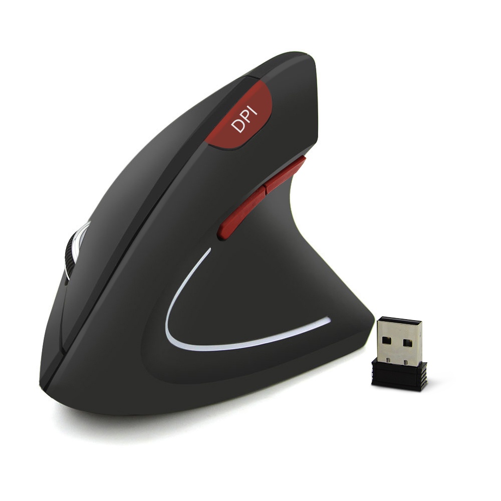 2.4GHz Wireless Mouse Right Hand Battery Version Ergonomic Vertical ...