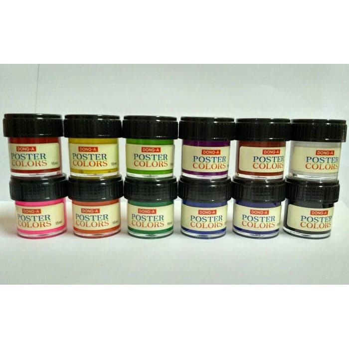 Dong-a Poster Paint 15 ml (Set of 12 Colors) | Dong-a Poster Colors 15 ...