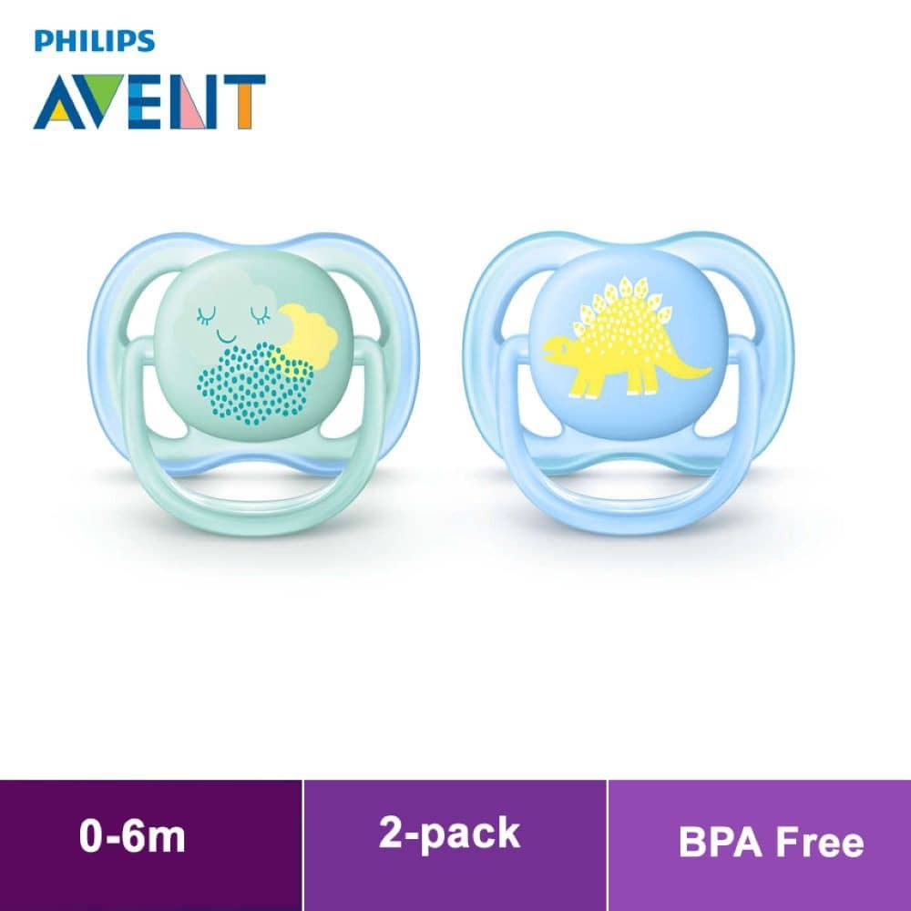 Philips Avent Ultra Air Pacifier 0-6m Boy/Girl Design 2pcs/pack ...