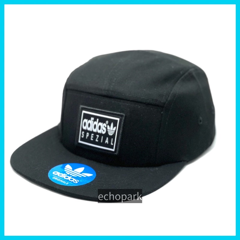 ( 5 panel Cap ) Adidas SPEZIAL Woven Label Flat Brim with Snap Closure ...