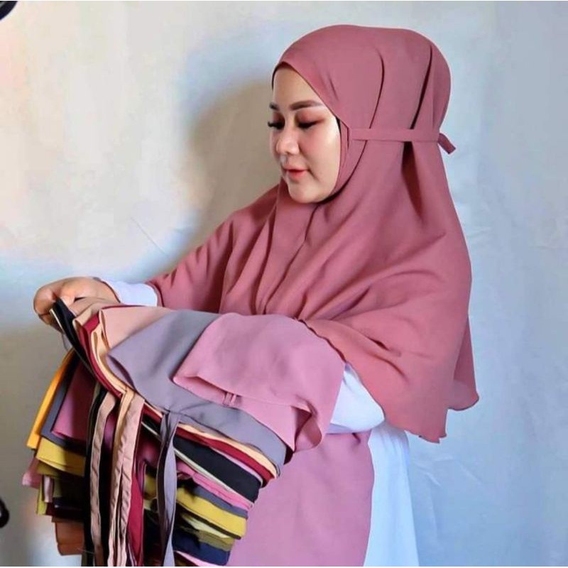 Bergo maryam Instant Hijab (Size M)/ diamond Rope Instant Hijab ...