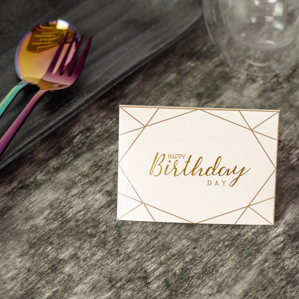Gold Foil Greeting Card / Gold Stamping Design Wish Card / Thank You ...