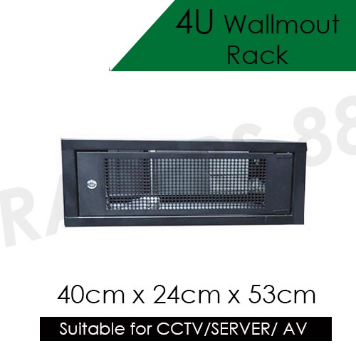 4U /6U/9U 400mm*depth Perforated Wall mount Server Rack | Shopee Malaysia