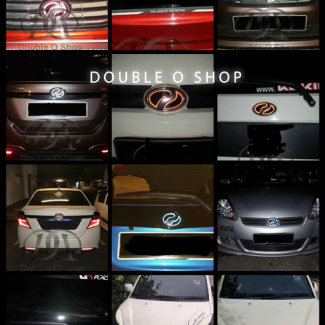 Ready Stock Night Reflective 2Tone 3M Perodua Logo Car Sticker | Shopee ...