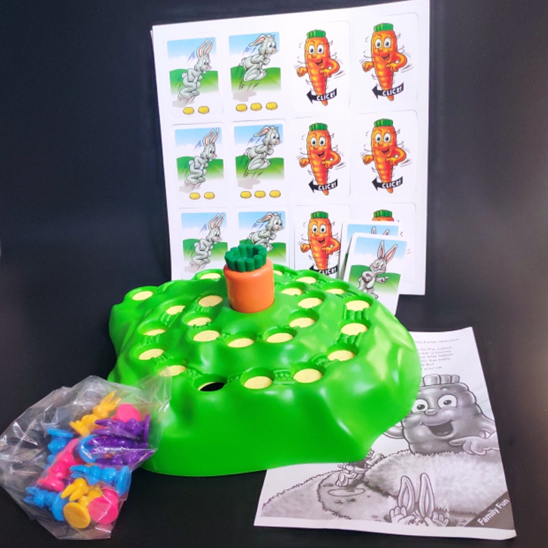 Funny Bunny Board Rabbit Race Cross-Country Puzzle Toy Family Kids ...