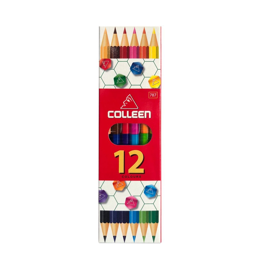 colleen Colored Pencils 12 Colors (Double Head) | Shopee Malaysia