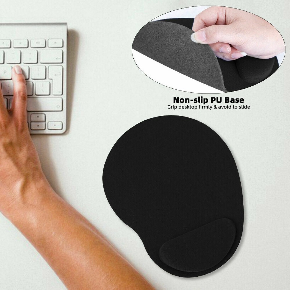Mouse Pad Comfort Ergonomic with Wrist Protect Soft Pad for Computer ...