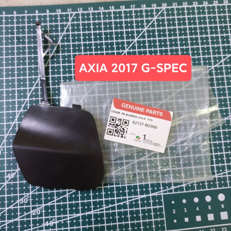 52127-BZ800 ORIGINAL PERDUA AXIA 2017 G~SPEC FRONT BUMPER TOWING COVER ...