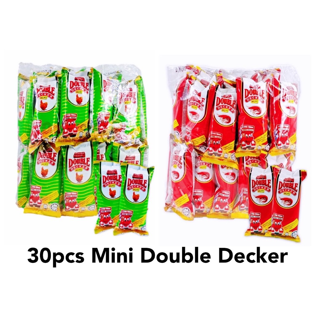 30pack Mini Double Decker Snack Chicken / Prawn / Cheese | Shopee Malaysia