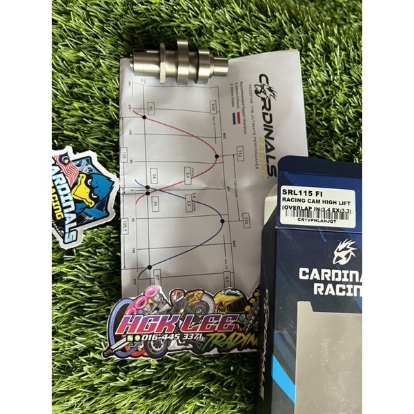 SRL115 Fi RACING CAMSHAFT HIGH LIFT OVERLAP In:3.4 Ex:3.3 CARDINALS ...