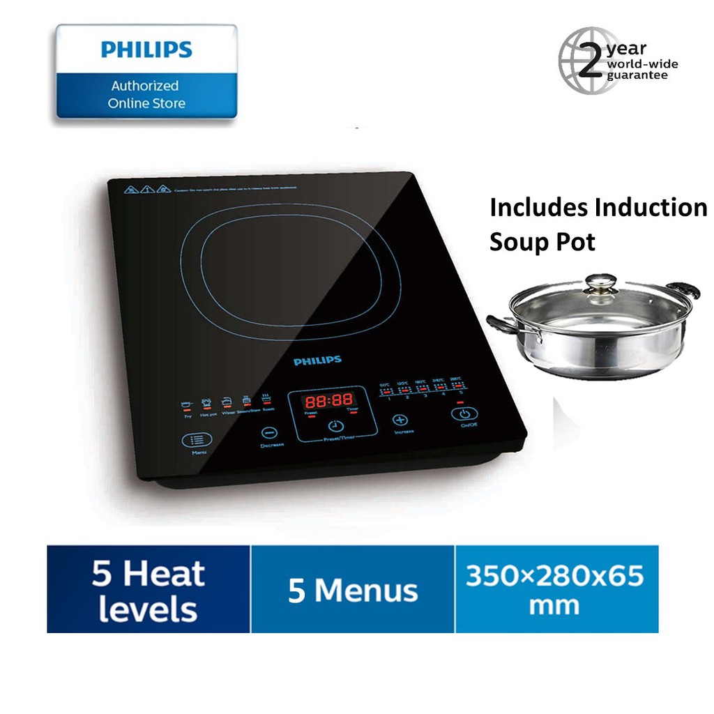 Philips Daily Collection Induction 2100W Cooker with Soup pot inclusive ...