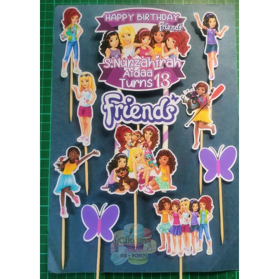 Lego Friends Cake Toppers | Shopee Malaysia