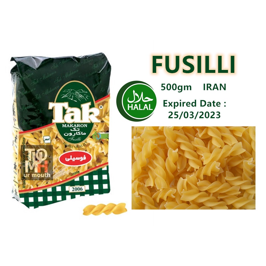 ''Fusilli'' Tak Makaron Pasta (500g) | Shopee Malaysia