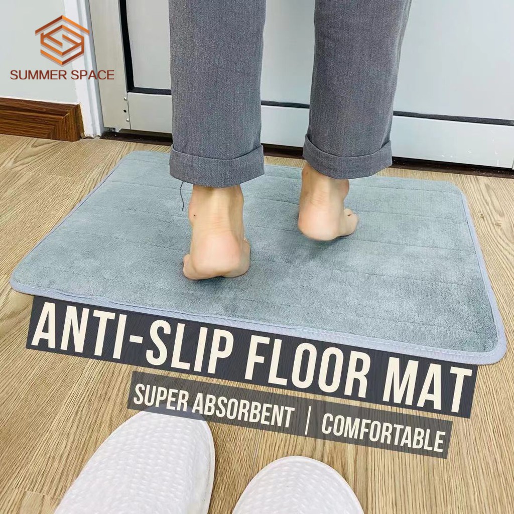 🚿 🛁Super Anti-Slip Rapid Water Absorption Soft Floor Mat 🛀🏽 Permaidani ...