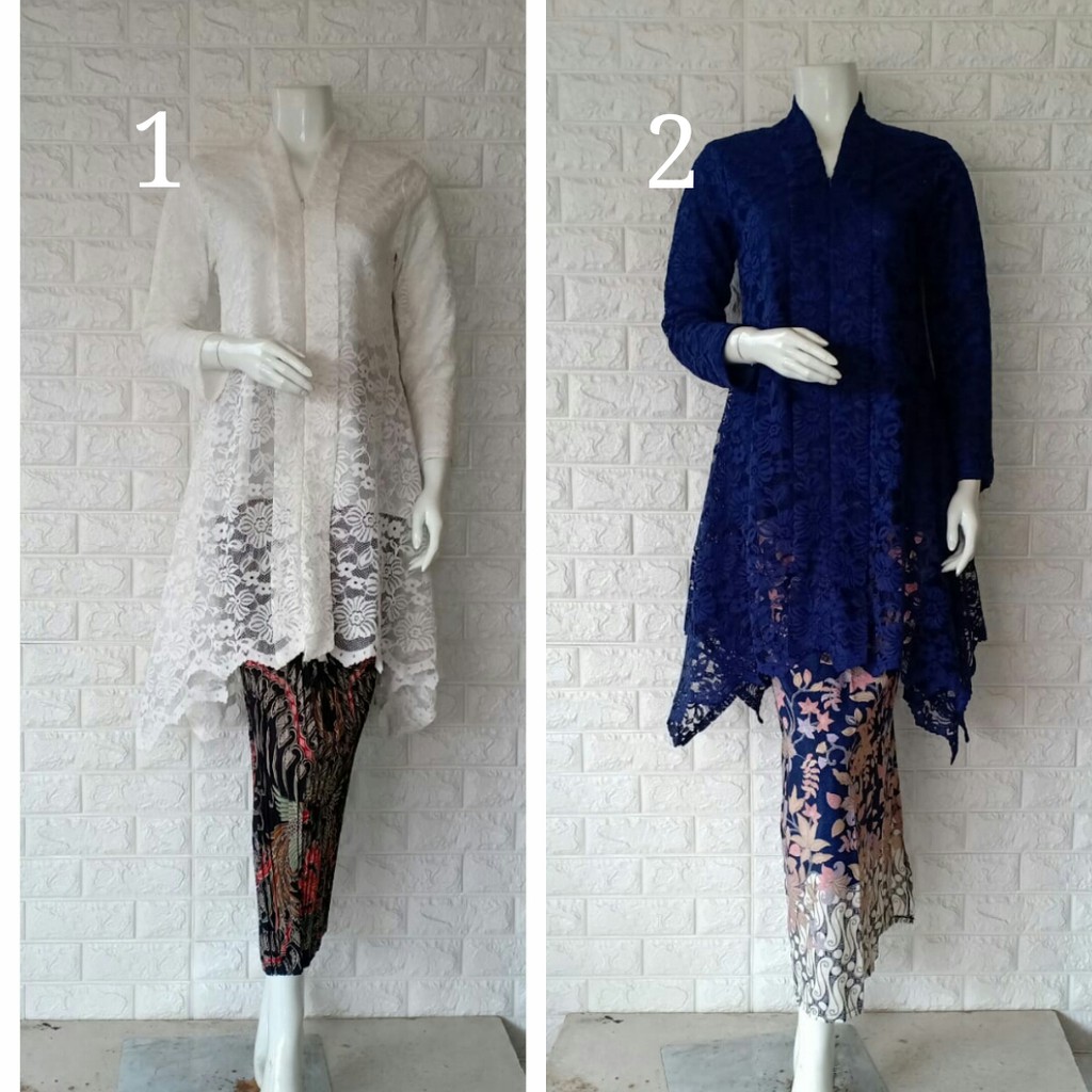 Non gliter Brocade tunic Brocade kebaya set | Shopee Malaysia