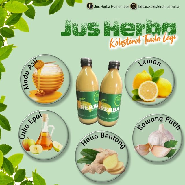 Jus untuk Kolesterol dari Jus Halia Bentong Bawang Putih Lemon Cuka ...