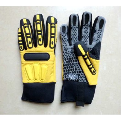 Hysafety Impact & Slip Resistant Mechanics Glove / Oil Rigger Glove ...