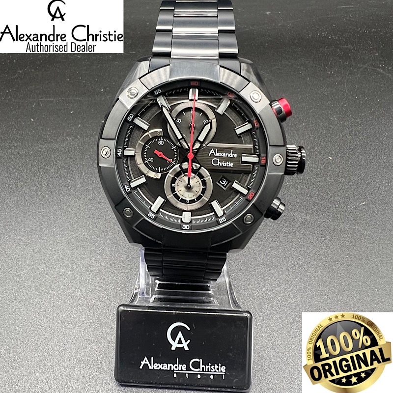 (Original) Alexandre Christie Chronograph Men Watch 6604MCBIPBARE ...