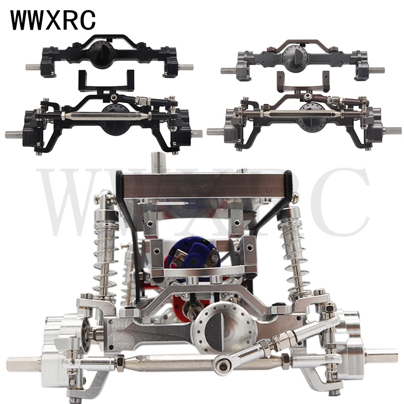 MN CNC Full Metal Front Rear Portal Axle with Pull Rod Servo Mount for ...