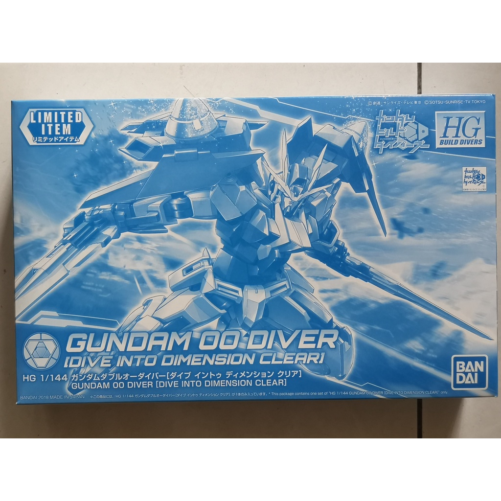 Bandai HG 1/144 Gundam 00 Diver (Dive Into Dimension Clear) Limited Edition | Shopee Malaysia
