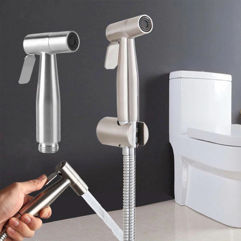 Handheld 2 Modes Adjustable Spray Gun Toilet Bidet Stainless Steel High ...