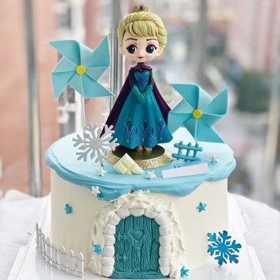 READY STOCK Birthday Cake Topper Frozen Elsa Princess Figurine Cake ...