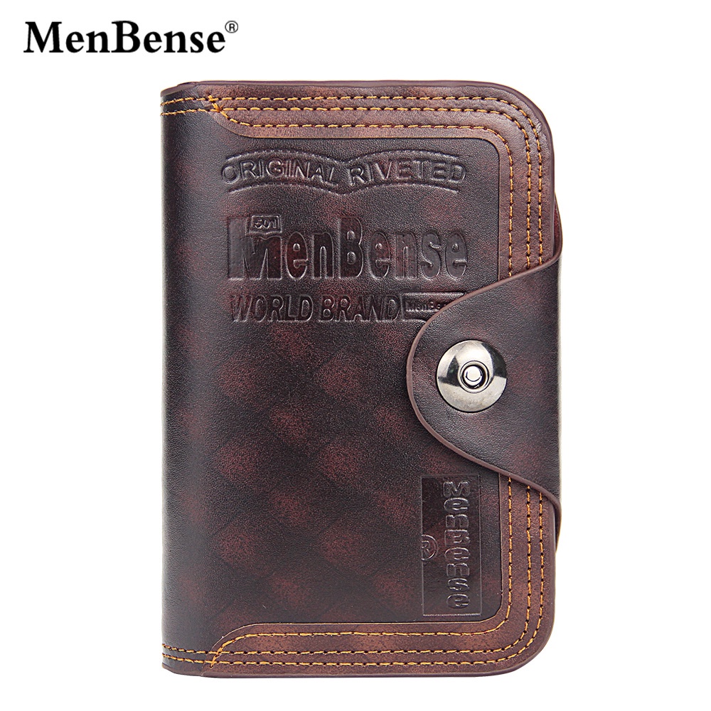 MenBense Classic Men Wallet Retro Men's Short Wallet Soft PU Leather ...