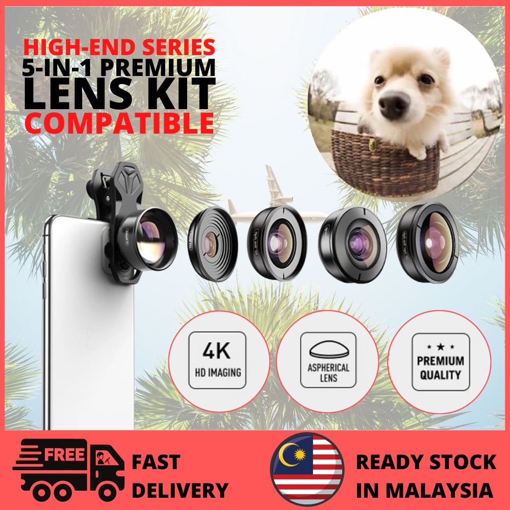🔥 READY STOCK 🔥 YIDOO Lenses Camera 5-IN-1 Premium Smartphone 4K Lens ...