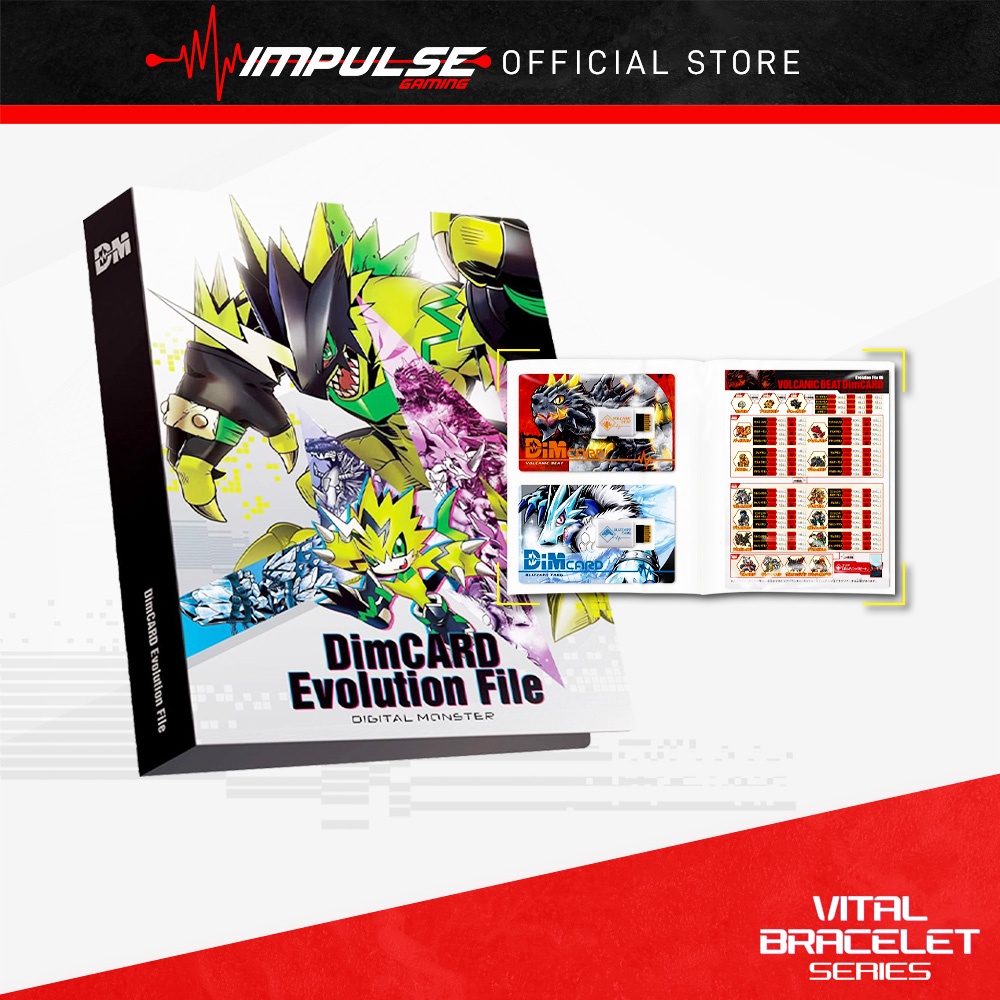 Digimon Digivice Digital Monster Vital Bracelet - Evolution File (Hold ...