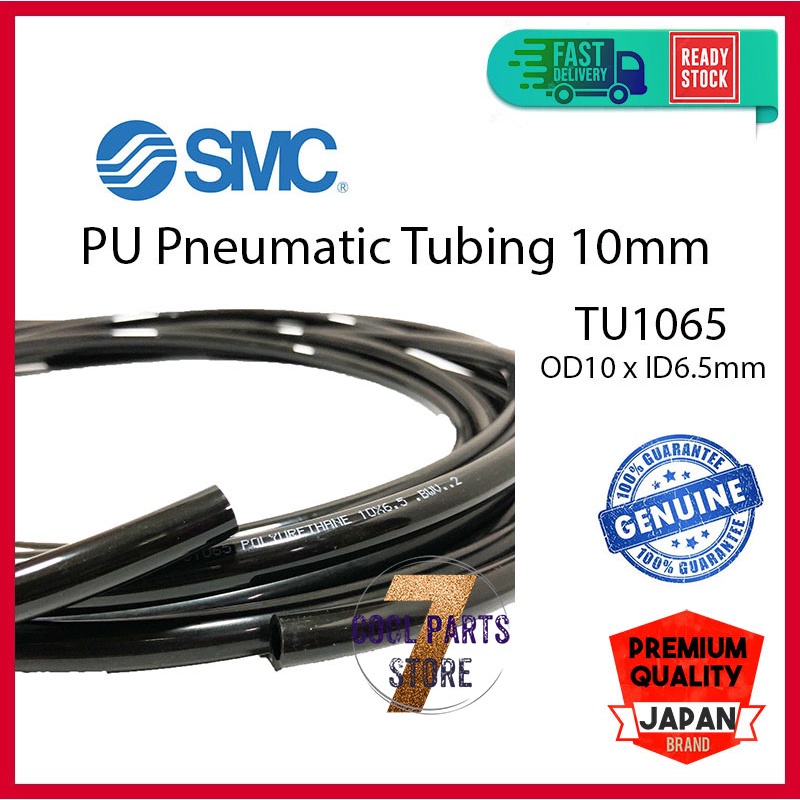 Japan SMC PU 10mm Air Tube Hose Pipe Black Blue Pneumatic Tubing Hose TU1065B TU1065BU- Premium ...