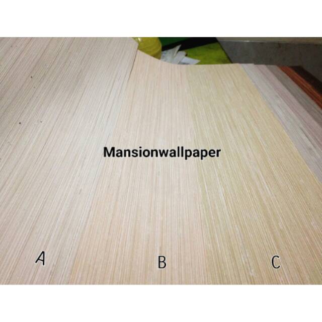 KAYU Plain Wood Grain Wall Wallpaper in Cream Color and others | Shopee ...