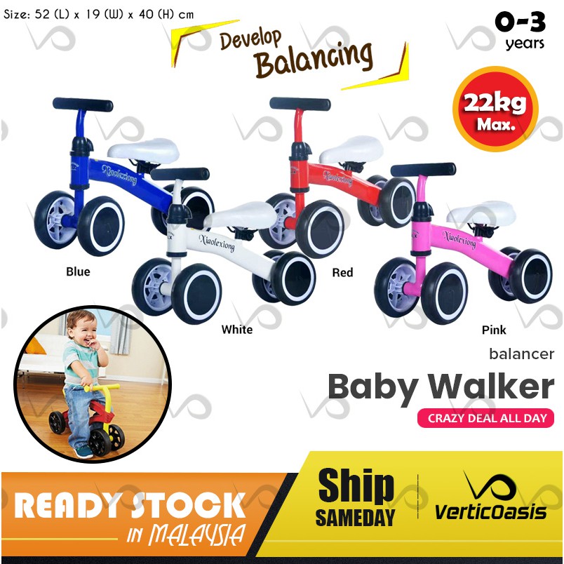 Balancer 🔥Verticoasis Lightweight Baby Kids Balance Bike Scooter Walker ...